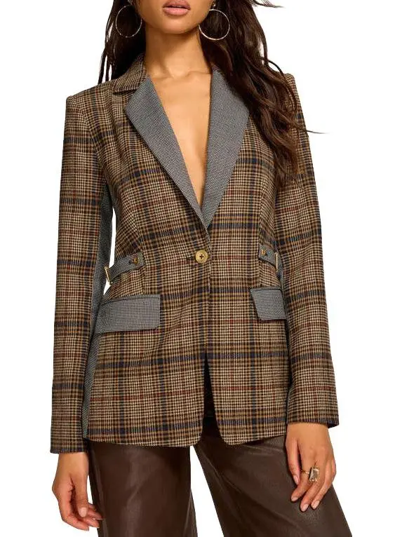 Ramy Brook Bianca Blazer - Plaid Combo