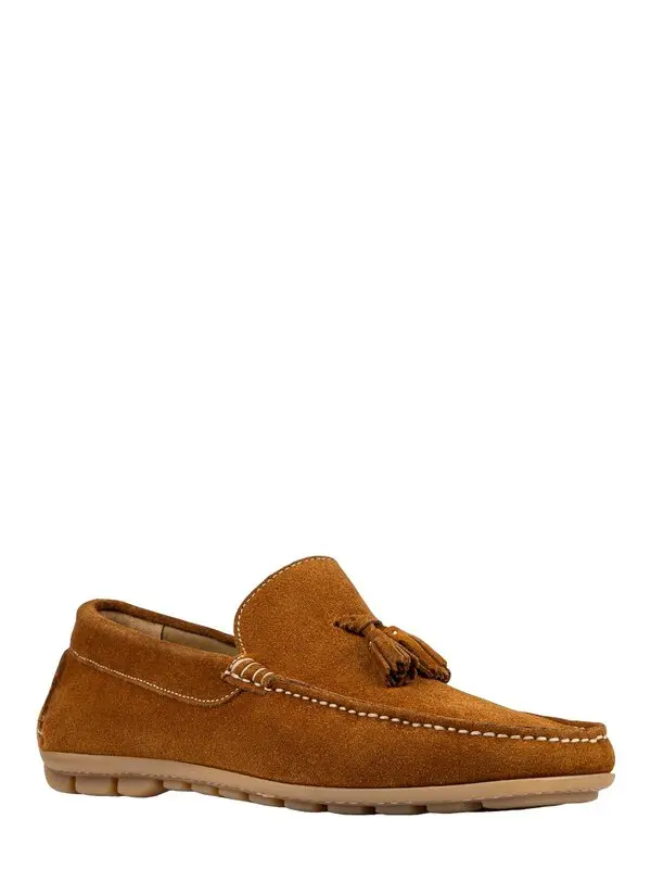 DONALD PLINER Octavius Tassel Driving Loafer - Honey