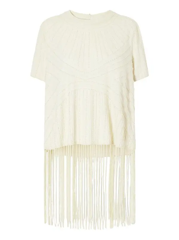 Sea Carlotta Embellished Cotton Blouse - Neutrals