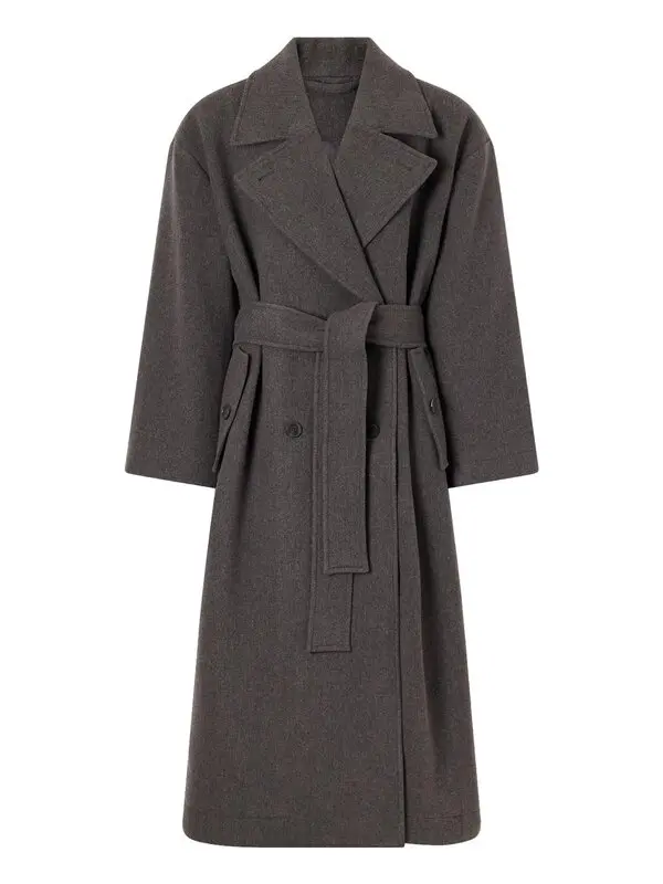 MFPEN Auditor Belted Recycled Wool Coat - Gray