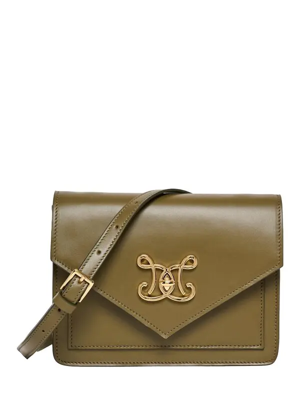 DE MARQUET Envelope Calfskin Deep Olive - Green