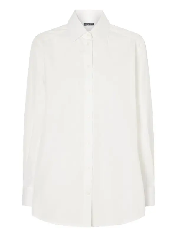 Dolce & Gabbana Cotton-poplin Shirt - White