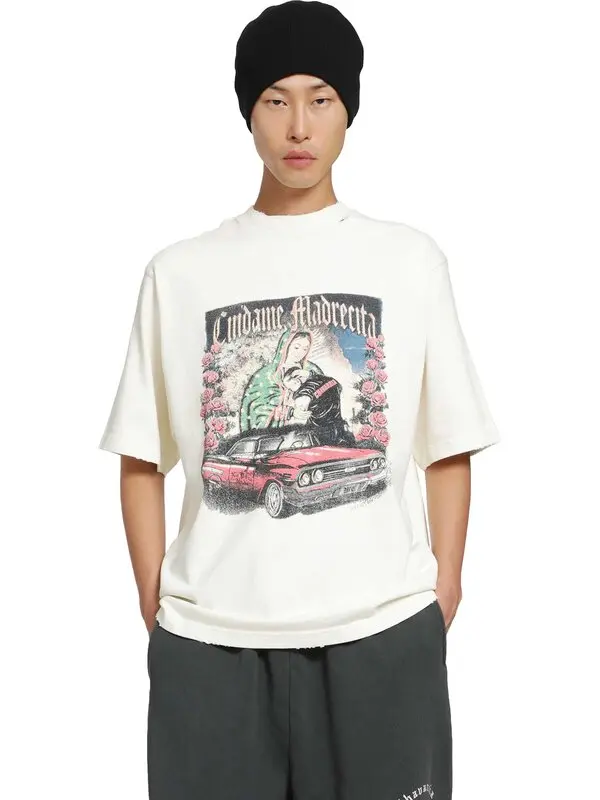 WILLY CHAVARRIA Os Cuidame Madrecita Tee - White