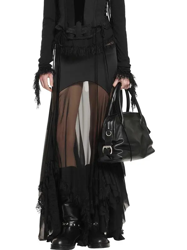 ANN DEMEULEMEESTER Aina Midi Skirt - Black