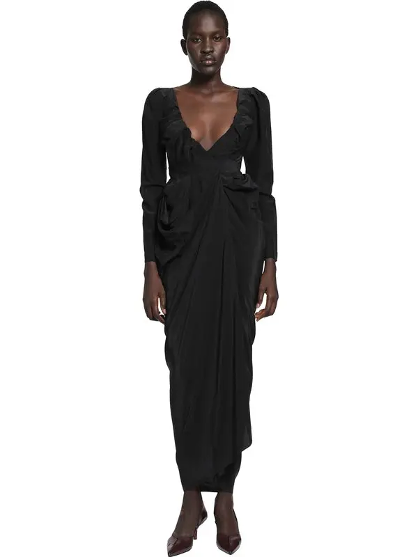 VIVIENNE WESTWOOD Kendall Wrap Dress - Black