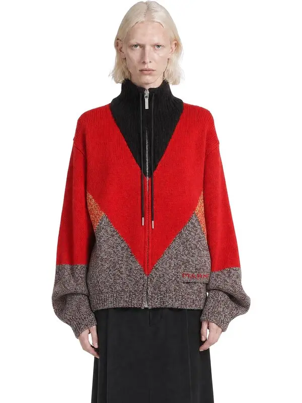 Marni M Wool Cashmere Jacket - Red