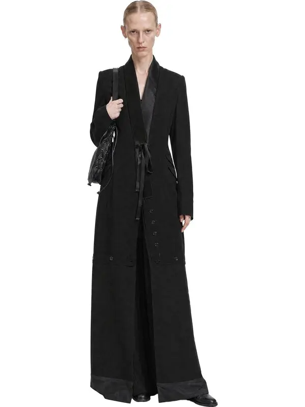 MARC LE BIHAN Wool Coat With Trousers - Black