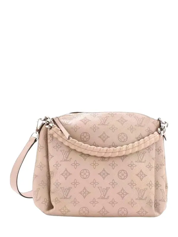 LOUIS VUITTON Babylone Handbag Mahina Leather Bb Hobo Bag - Neutrals