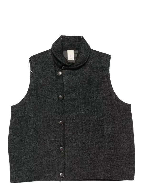 Soh Button-up Gilet - Grey