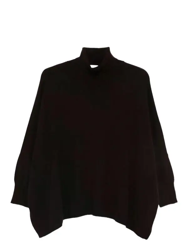 BEYOU High-neck Sweater - Brown