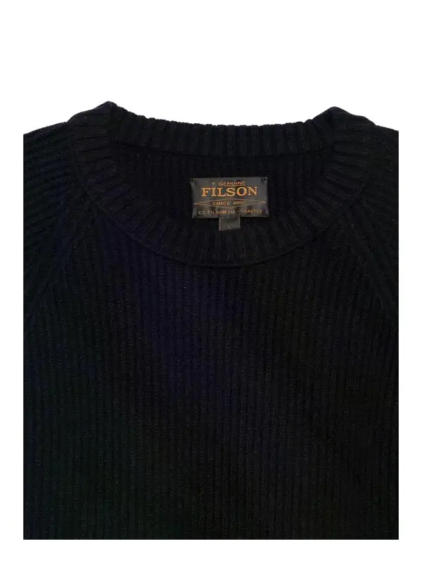 Filson Ribbed-knit Raglan-sleeve Sweater - Blue