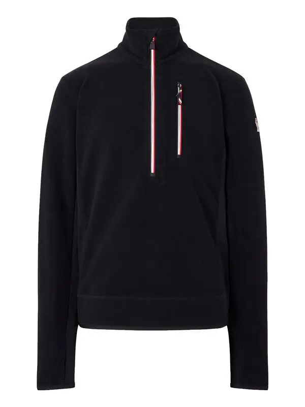 Moncler Polar Fleece Half-zip Ski Mid-layer - Black