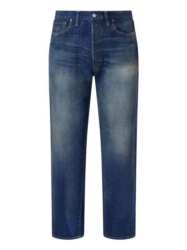 A.PRESSE Tapered Jeans - Blue