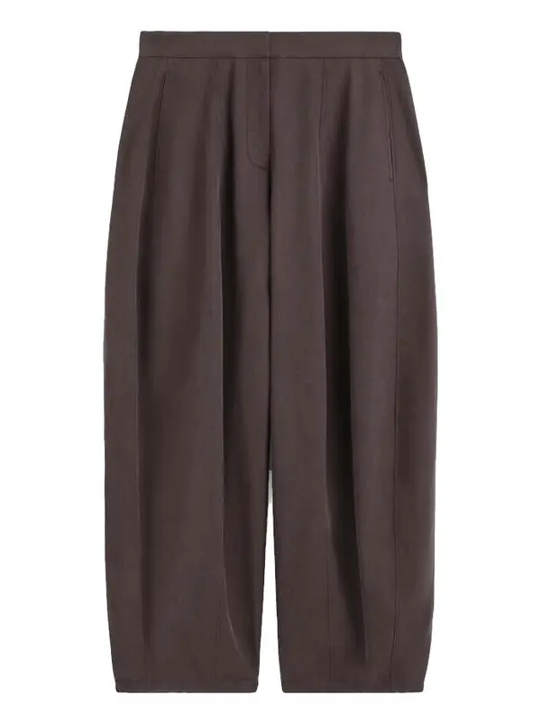 Cos Toggle-hem Balloon Pants - Brown