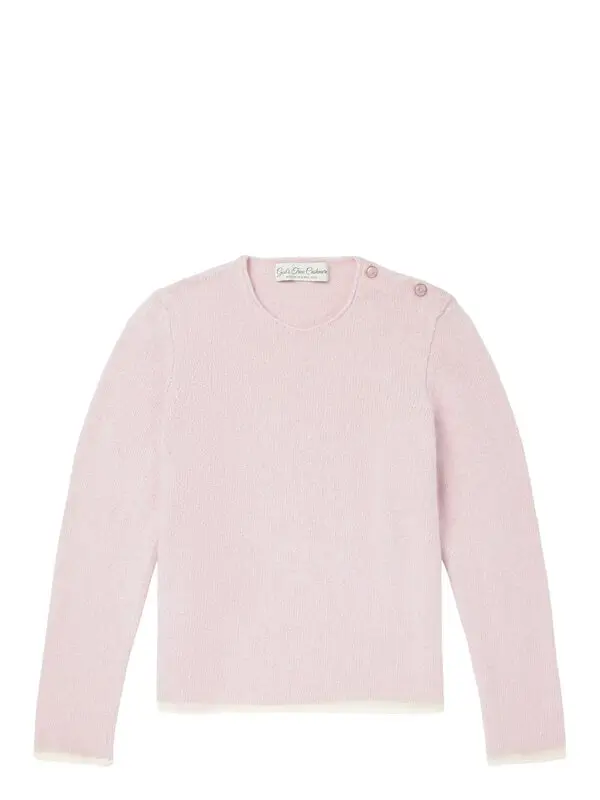 GOD'S TRUE CASHMERE Bouclé Cashmere Sweater - Pink