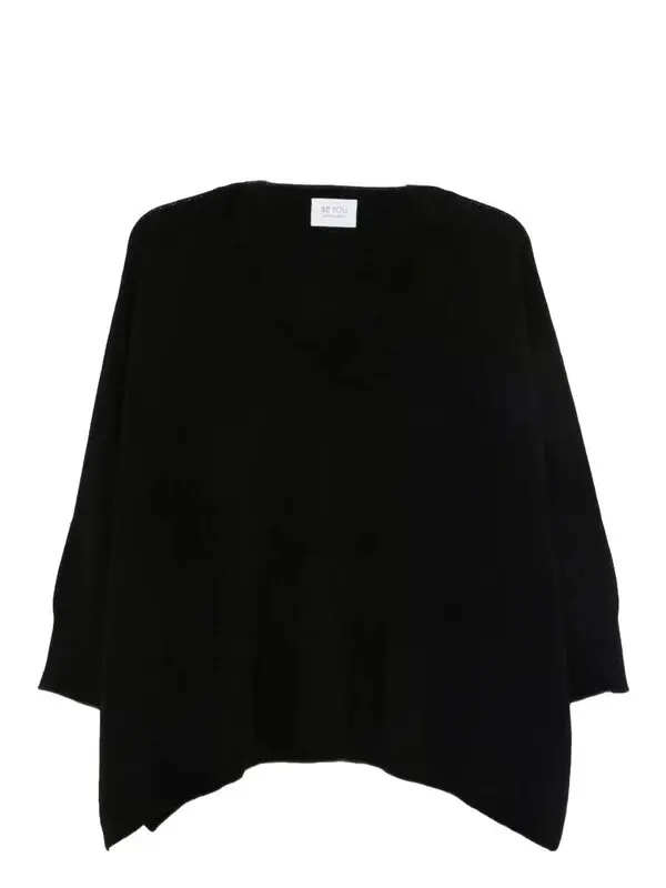 BEYOU V-neck Sweater - Black