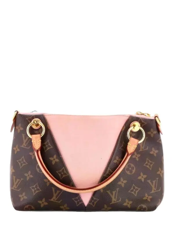 LOUIS VUITTON V Monogram Canvas And Leather Bb Tote Bag - Brown