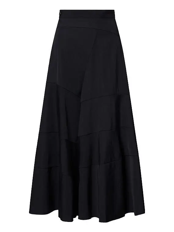 Junya Watanabe Wide-leg Ankle-crop Wool Trousers - Black