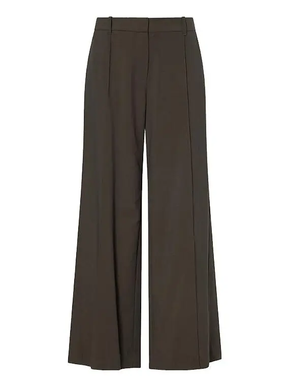 Camilla And Marc Una Straight-leg Woven Trousers - Dark Emerald