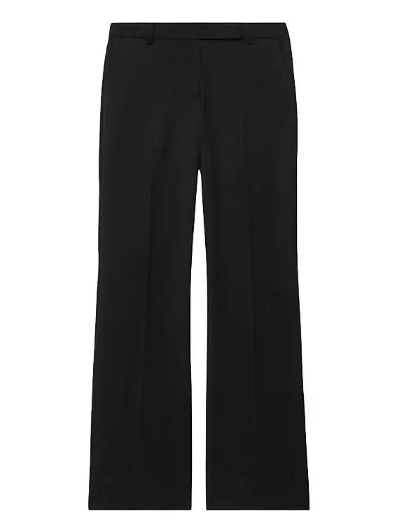 ALLSAINTS Solace Low-rise Stretch Wool-blend Trousers - Black
