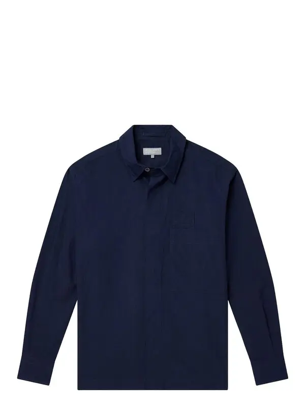 MARGARET HOWELL Cotton-poplin Shirt - Blue