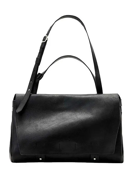 ALLSAINTS Joan Leather Satchel Bag - Black