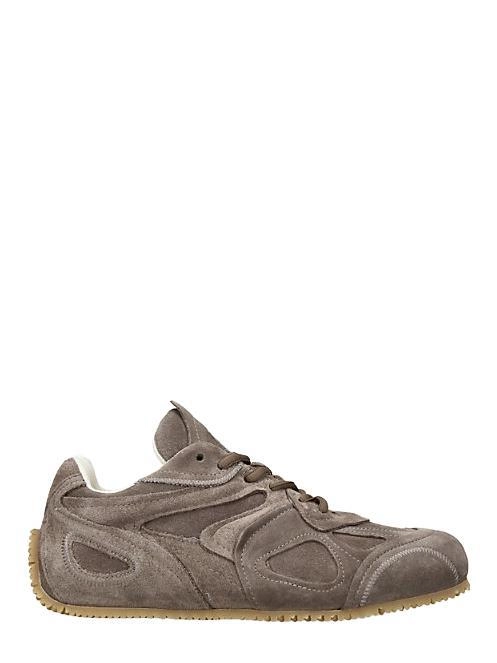 Axel Arigato Slow Runner Leather And Suede Trainers - Taupe Comb