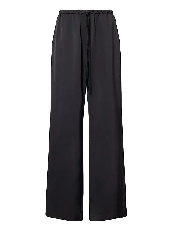 Camilla And Marc Ground Relaxed Satin Trousers - Black