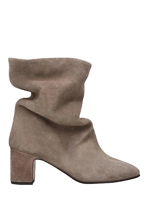 ANONYMOUS COPENHAGEN Lully 55 Suede Heeled Ankle Boots - Taupe