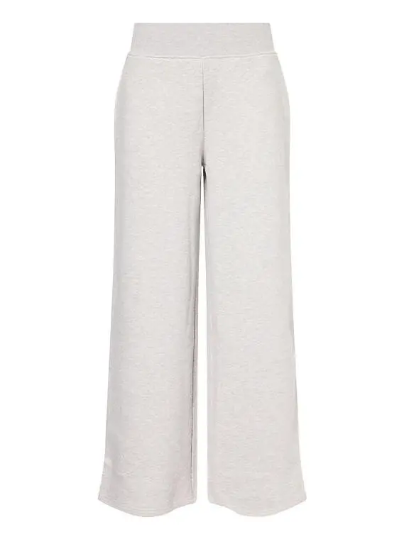 Lounge Straight-leg Cotton-blend Jogging Bottoms - Grey Marl