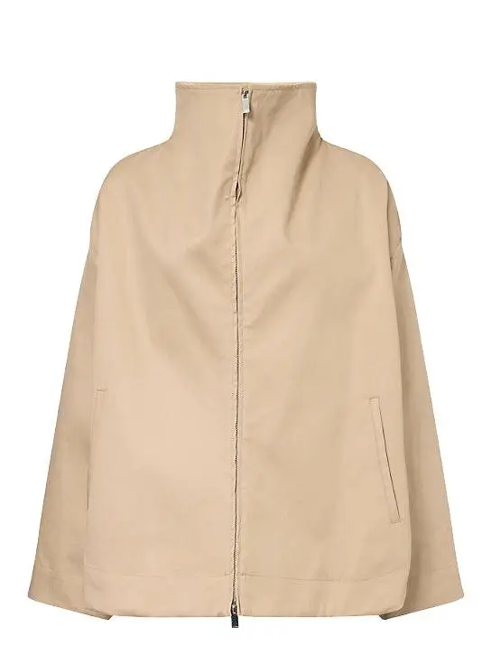 TOTEME Zipped Country Cotton Jacket - Fawn