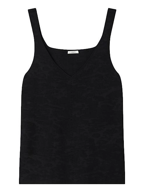 JOSEPH Joann Jacquard Milano Woven Tank Top - Black