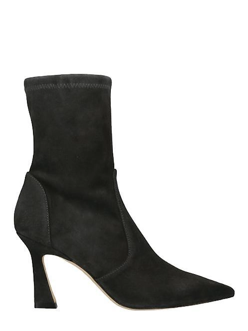 STUART WEITZMAN Vinnie 85 Suede Ankle Boots - Dark Brown