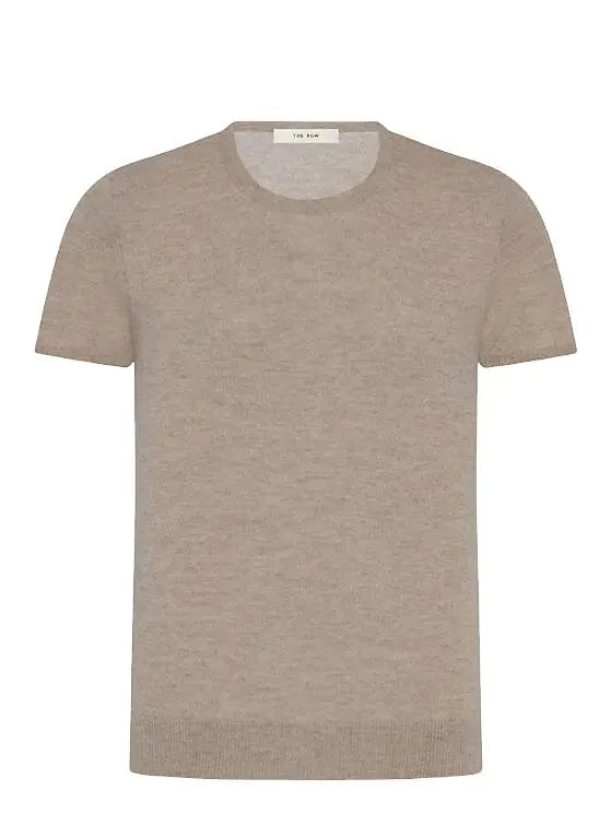 THE ROW Nova Short-sleeve Cashmere Top - Dune