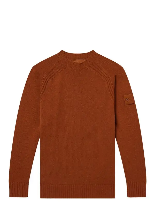 Stone Island Ghost Cashmere Sweater - Orange