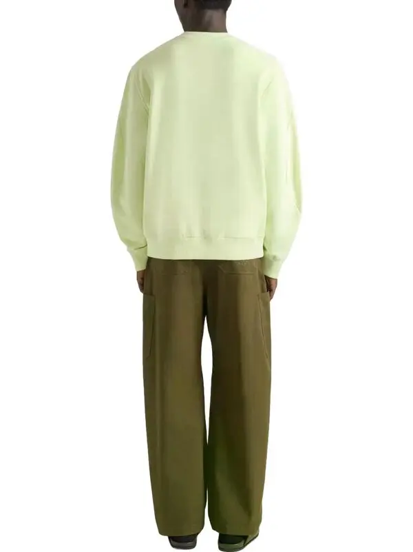 Givenchy Couture Seam Sweatshirt In Fleece With Paris - Green