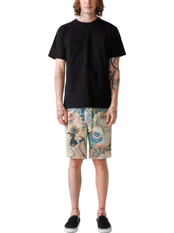 ENDLESS JOY Eternal Squid Board Shorts - Neutrals