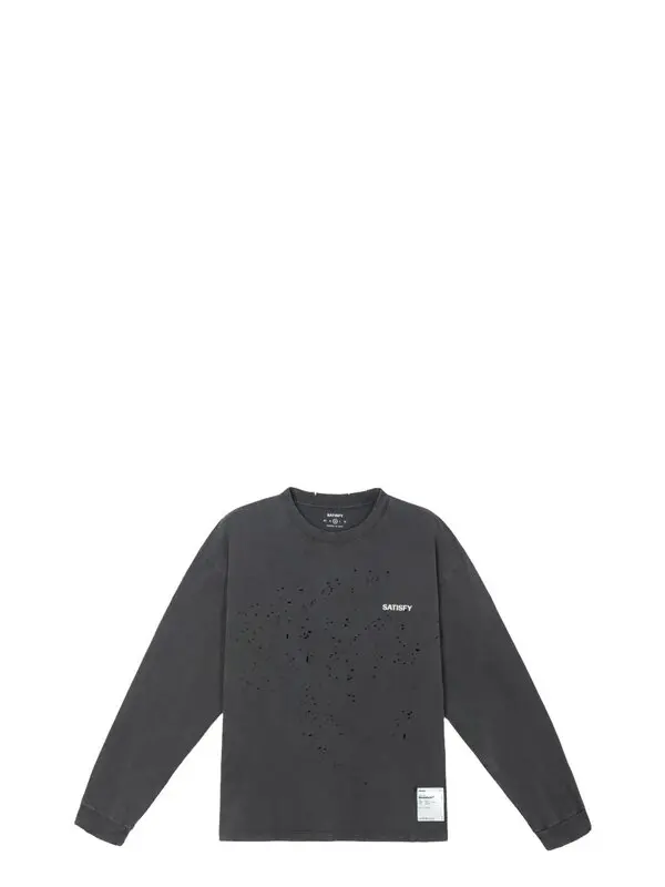 Satisfy Mothtech™ Distressed Long-sleeve T-shirt - Grey