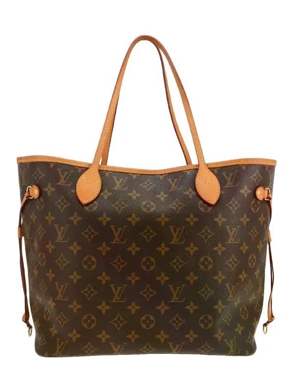 LOUIS VUITTON 2015 Neverfull Monogram Canvas Tote Bag - Brown