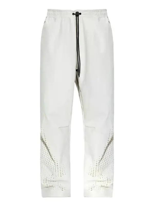 Nike Perforated-detail Wide-leg Track Pants - Neutrals