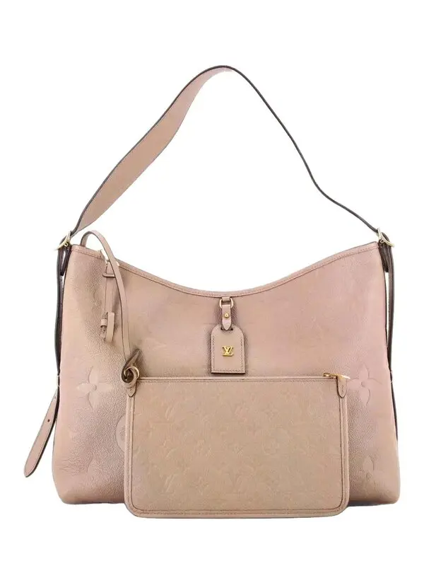 LOUIS VUITTON Carryall Monogram Empreinte Giant Mm Hobo Bag - Neutrals