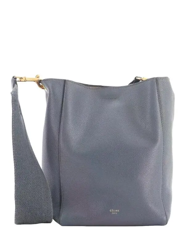 Celine Sangle Seau Bag Calfskin Small Shoulder Bag - Grey
