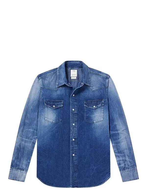 Visvim Social Sculpture Denim Shirt - Blue