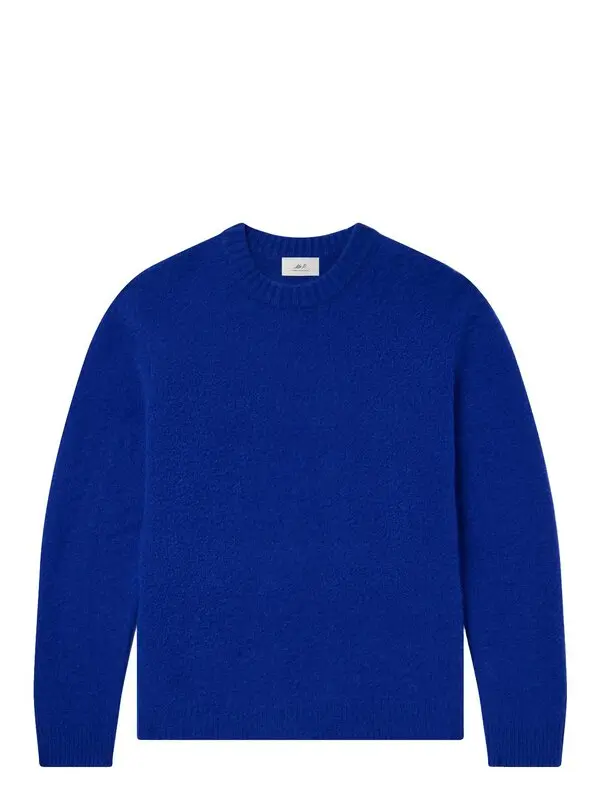 Mr P. Brushed-cashmere Sweater - Blue