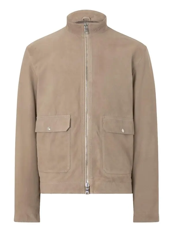 Mr P. Harrington Suede Jacket - Brown