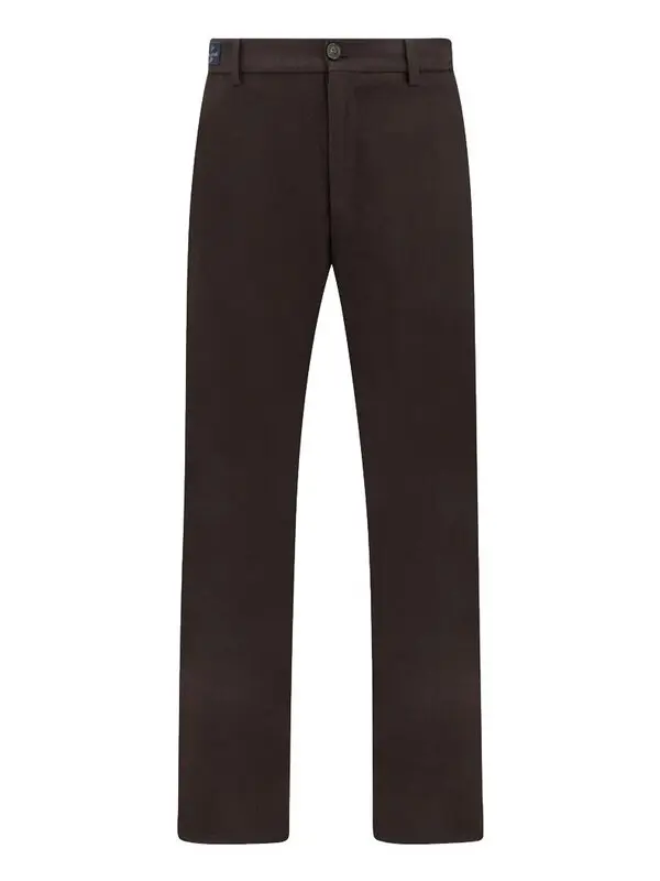 Paul & Shark Pantalone Bellagio Wide Leg - Coffe