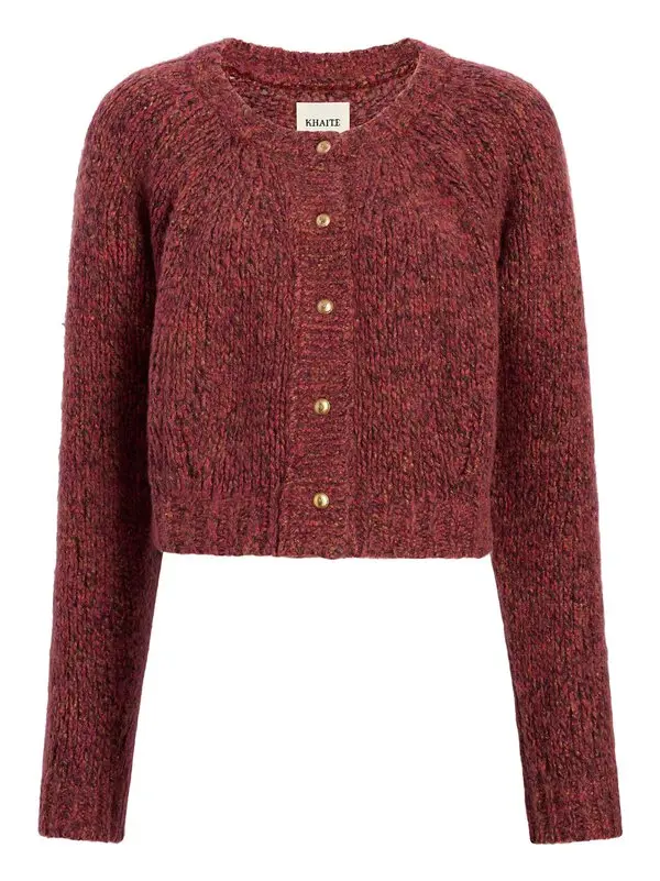 Khaite Niels Cardigan - Cherry