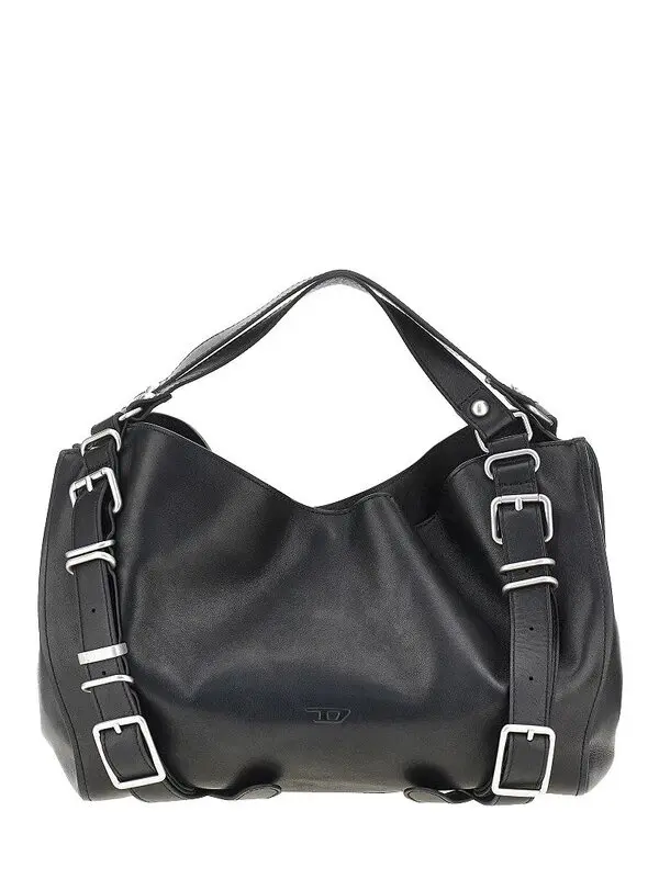 DIESEL® Leather Small 'd-one' Bag - Black