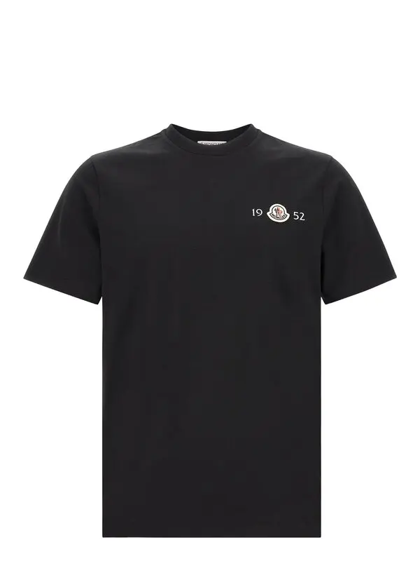 Moncler Logo Patch T-shirt - Black