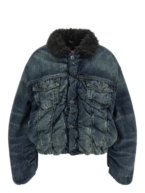 DIESEL® D-curly-fsj1' Jacket - Blue